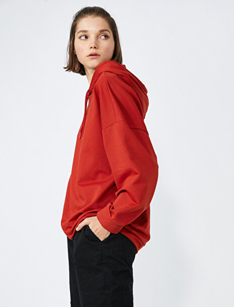 Koton Ole Genç Kız Kapüşonlu Oversize Sweatshirt
