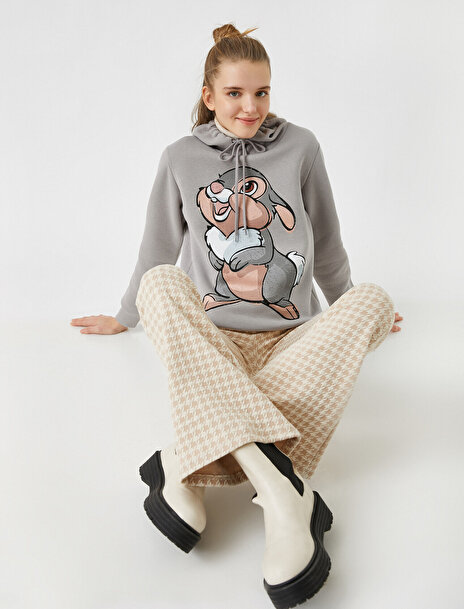 Koton Ole Genç Kız Disney Lisanslı Uzun Kollu Baskılı Sweatshirt