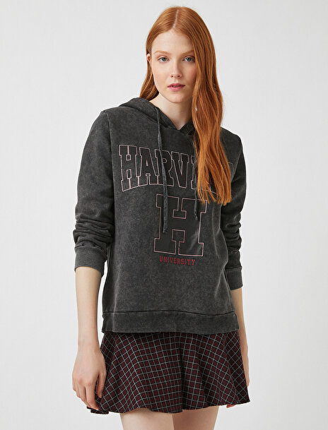 Koton Ole Genç Kız Harvard Baskılı Uzun Kollu Sweatshirt