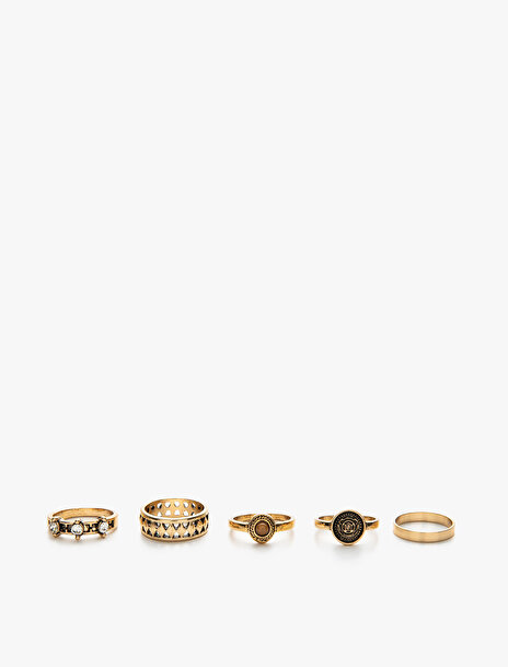 Koton Kadın Taş Detaylı Çoklu Yüzük Seti