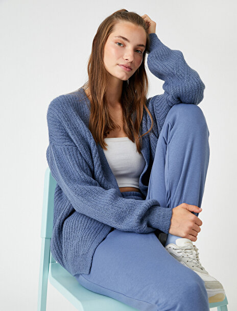 Koton Ole Genç Kız Örme Yelek Uzun Kollu Kısa