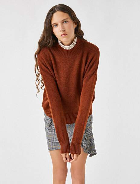 Koton Ole Genç Kız Balıkçı Yaka Uzun Kollu Kazak