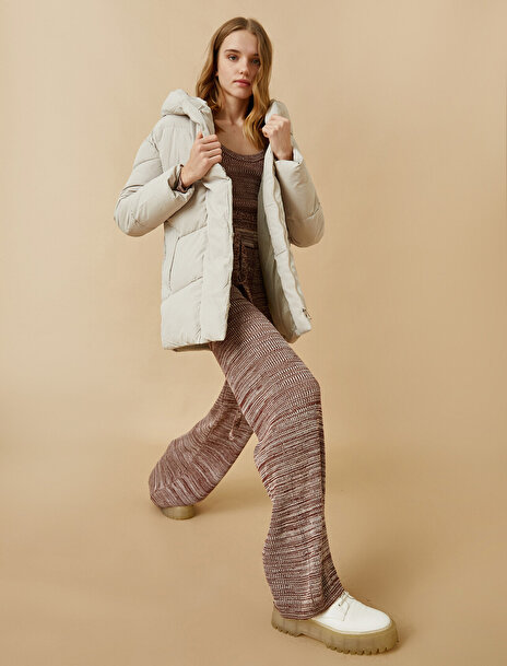 Koton Ole Genç Kız Yüksek Bel Triko Pantolon