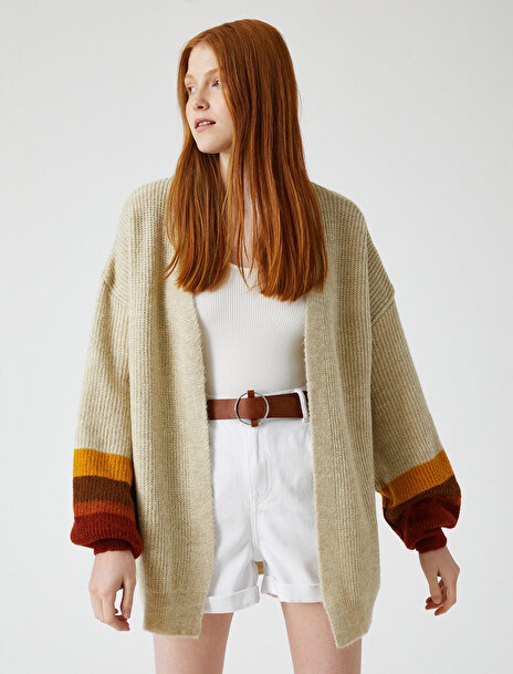 Koton Ole Genç Kız Renk Bloklu Hırka