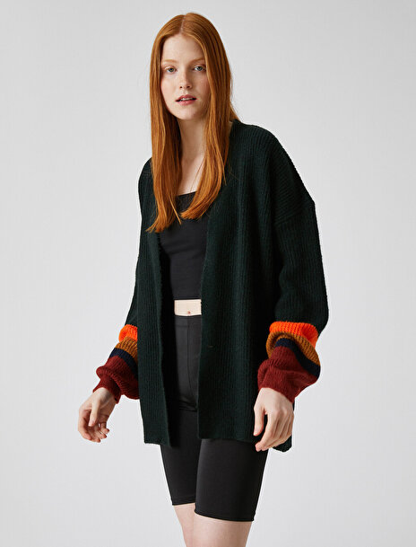 Koton Ole Genç Kız Renk Bloklu Hırka