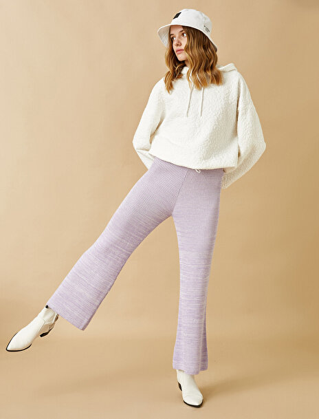 Koton Ole Genç Kız Bol Paçalı Triko Pantolon