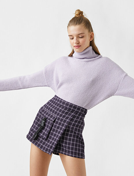 Koton Ole Genç Kız Balıkçı Yaka Ribanalı Oversize Kazak Koton Ole Genç Kız Balıkçı Yaka Ribanalı Oversize Kazak