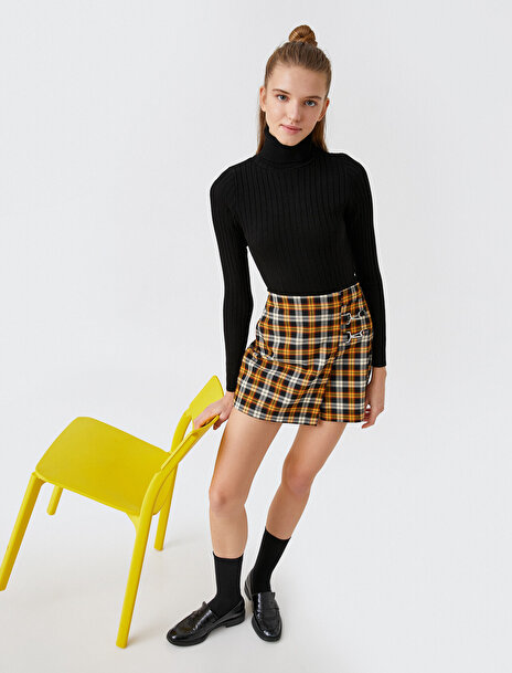 Koton Ole Genç Kız Balıkçı Yaka Fitilli Kazak