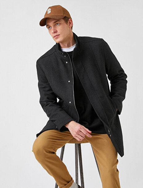 Koton Erkek Kaşe Kaban