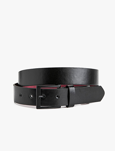 Koton Erkek Erkek Deri Görünümlü Tokalı Kemer