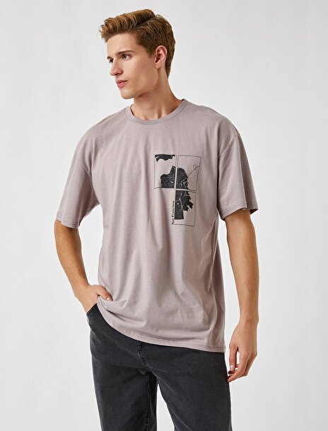 Koton Erkek San Francisco Baskılı Tişört Pamuklu