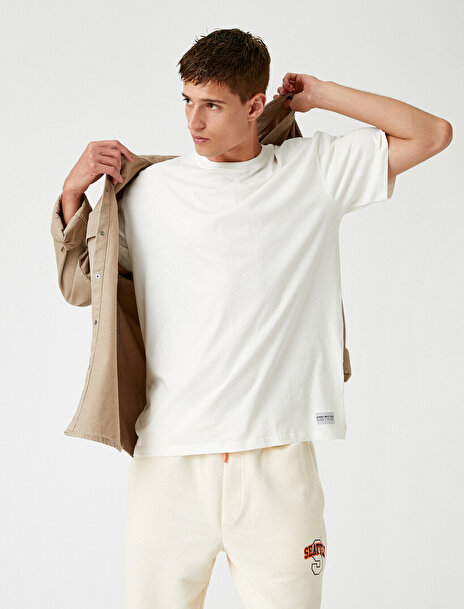 Koton Erkek Oversize Basic Tişört Pamuklu