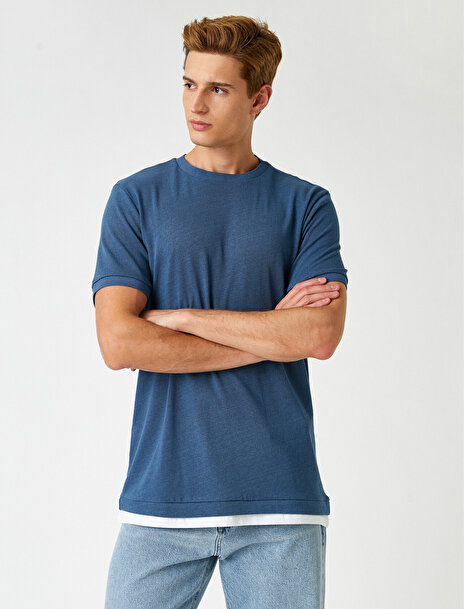 Koton Erkek Basic Triko Tişört Pamuklu Koton Erkek Basic Triko Tişört Pamuklu