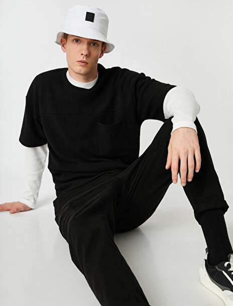 Koton Erkek Göğüs Cepli Oversize Tişört