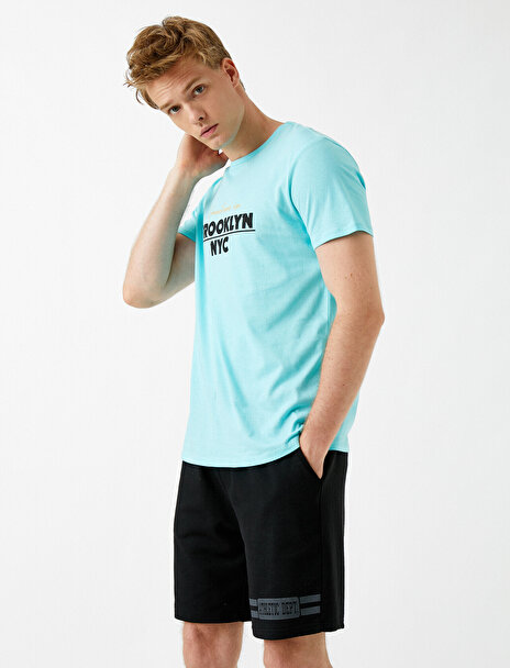 Koton Erkek Brooklyn Baskılı T-shirt Pamuklu