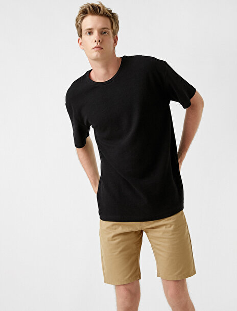 Koton Erkek Basic Tişört Oversize Pamuklu Koton Erkek Basic Tişört Oversize Pamuklu