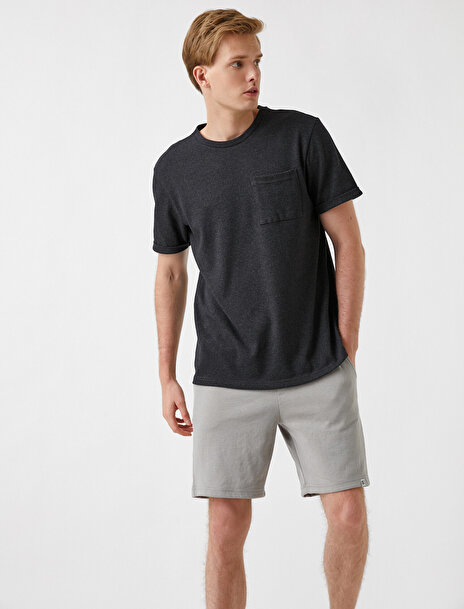 Koton Erkek Oversize Cepli Basic Tişört