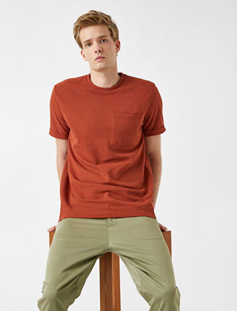 Koton Erkek Oversize Cepli Basic Tişört