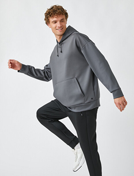 Koton Erkek Kapşonlu Spor Sweatshirt