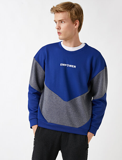 Koton Erkek Sloganlı Spor Sweatshirt Koton Erkek Sloganlı Spor Sweatshirt
