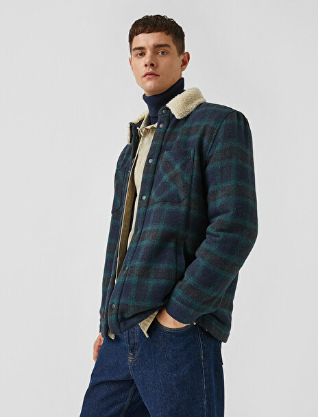 Koton Erkek Ekose Oduncu Gömlek Ceket