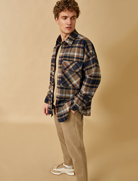 Koton Erkek Ekose Oduncu Gömlek Ceket