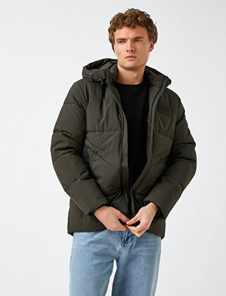 Koton Erkek Kapüşonlu Şişme Mont