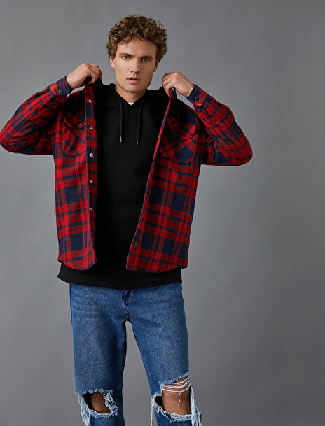 Koton Erkek Ekose Oduncu Gömlek Ceket