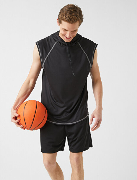 Koton Erkek Kapşonlu Kolsuz Sweatshirt