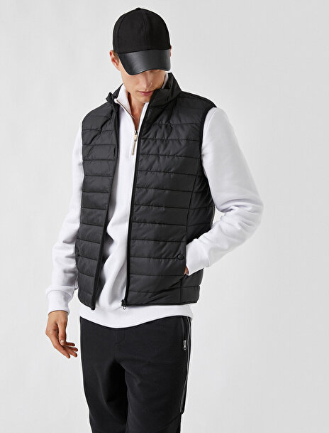 Koton Erkek Kapitone Şişme Anorak Yelek