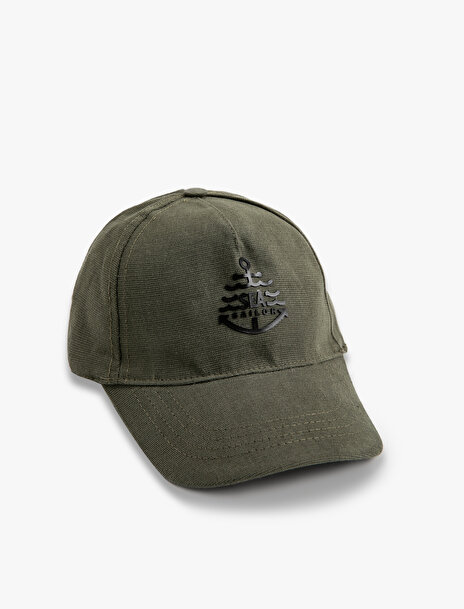 Koton Erkek Çapa Baskılı Kep Şapka Pamuklu Koton Erkek Çapa Baskılı Kep Şapka Pamuklu