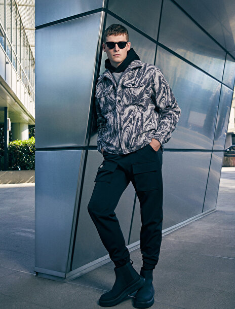 Koton Erkek Tapered Fit Gabardin Kargo Pantolon