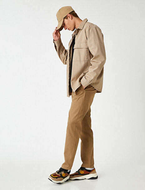 Koton Erkek Skinny Gabardin Chino Pantolon Pamuklu