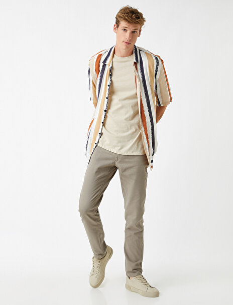 Koton Erkek Slim Fit Gabardin Pantolon Koton Erkek Slim Fit Gabardin Pantolon