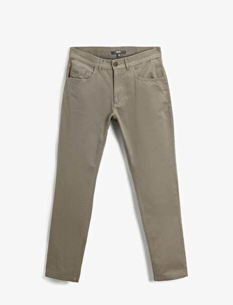 Koton Erkek Slim Fit Gabardin Pantolon Koton Erkek Slim Fit Gabardin Pantolon