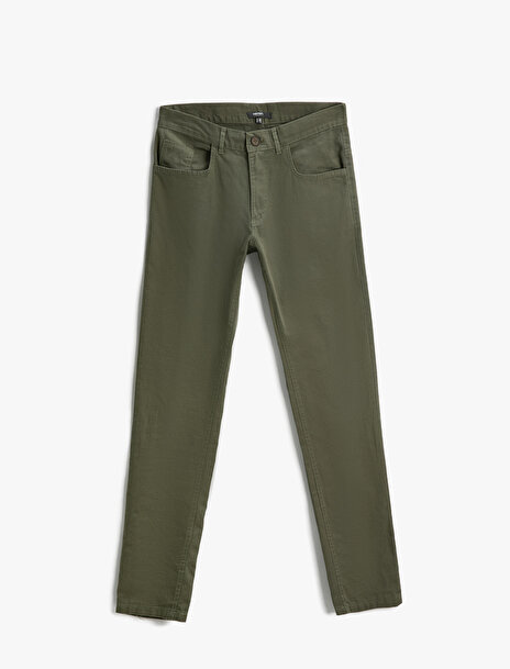 Koton Erkek Slim Fit Gabardin Pantolon Koton Erkek Slim Fit Gabardin Pantolon
