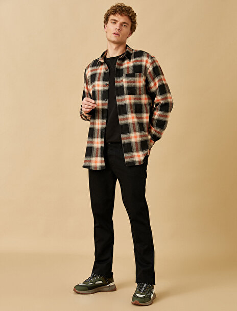 Koton Erkek Straight Fit Kot Pantolon - Mark Jean