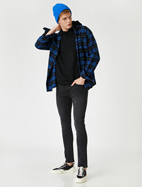 Koton Erkek Skinny Fit Kot Pantolon - Micheal Jean