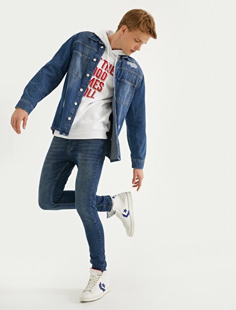 Koton Erkek Super Skinny Fit Kot Pantolon - Justin Jean