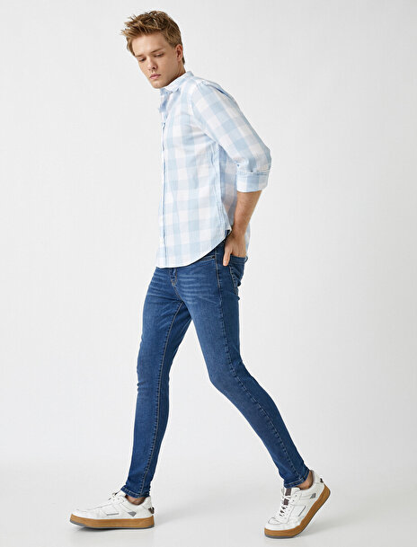 Koton Erkek Super Skinny Fit Kot Pantolon - Justin Jean