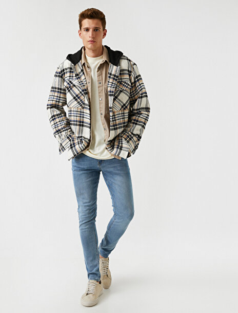 Koton Erkek Skinny Fit Taşlamalı Kot Pantolon - Michael Jean