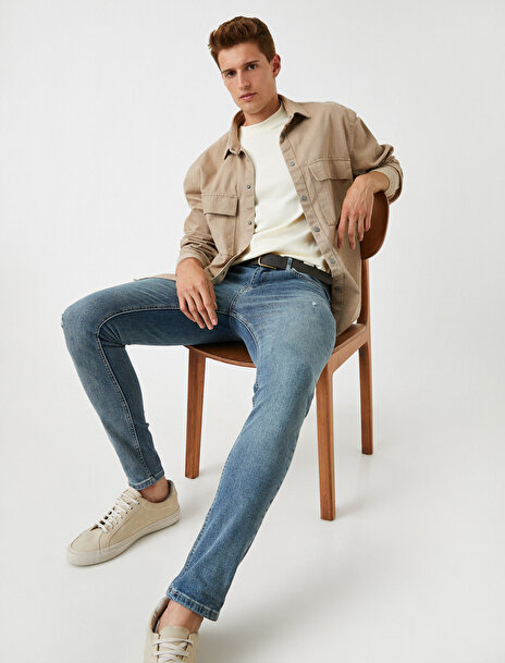 Koton Erkek Super Skinny Fit Kot Pantolon - Justin Jean