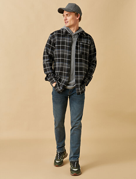 Koton Erkek Straight Fit Kot Pantolon - Mark Jean