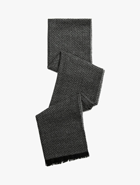 Koton Erkek Erkek Çizgili Şal Dokuma