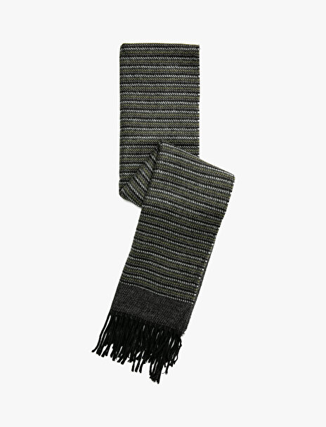 Koton Erkek Erkek Çizgili Şal Dokuma