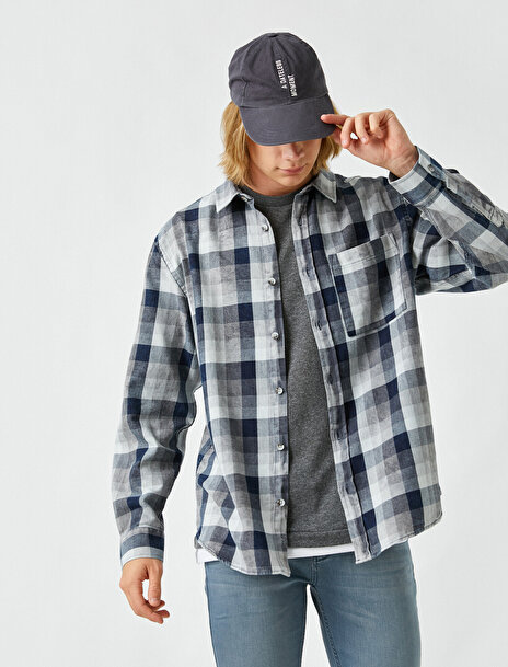 Koton Erkek Ekose Gömlek Pamuklu