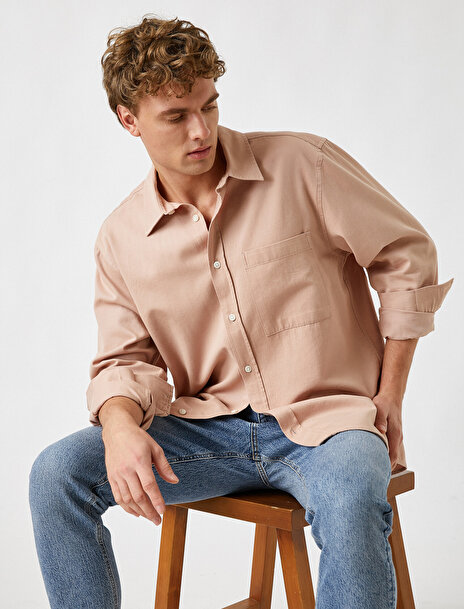 Koton Erkek Regular Fit Basic Gömlek Pamuklu Koton Erkek Regular Fit Basic Gömlek Pamuklu