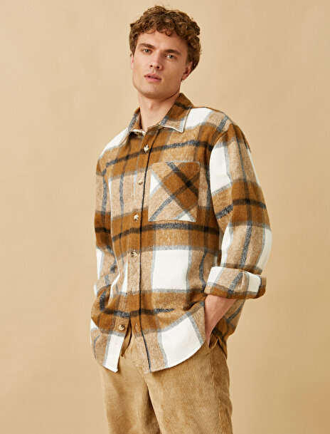 Koton Erkek Ekose Oduncu Gömlek Ceket