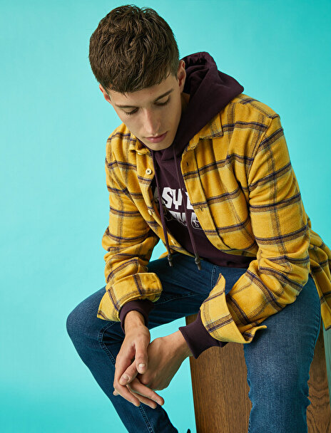 Koton Erkek Ekose Gömlek Pamuklu