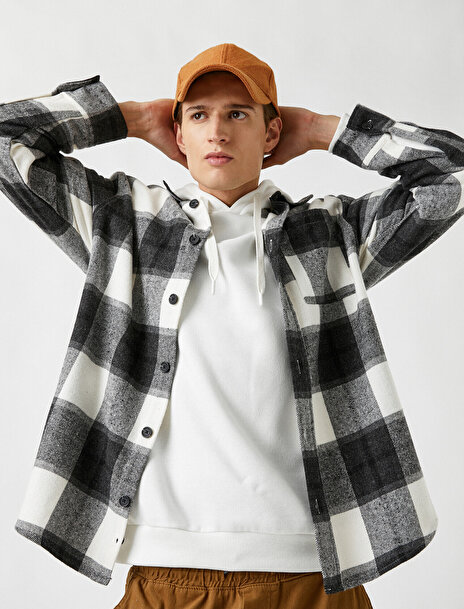 Koton Erkek Ekose Oduncu Gömlek Ceket